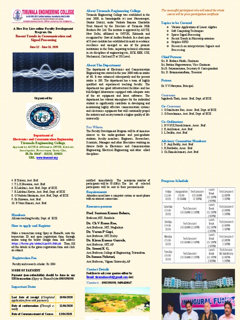 FDP Brochure PDF | PDF | Electronic Engineering | Engineering