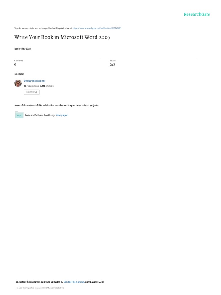 MSWord COVER1 Nonscientific2007-01 PDF | PDF