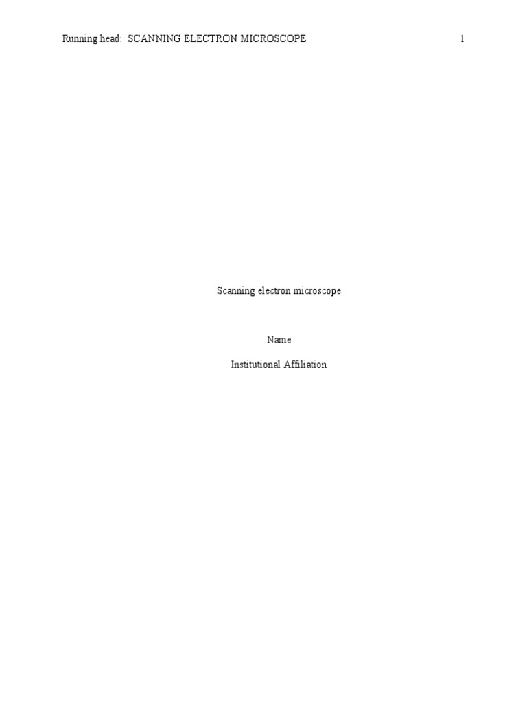 Scanning Electron Micros | PDF | Scanning Electron Microscope ...