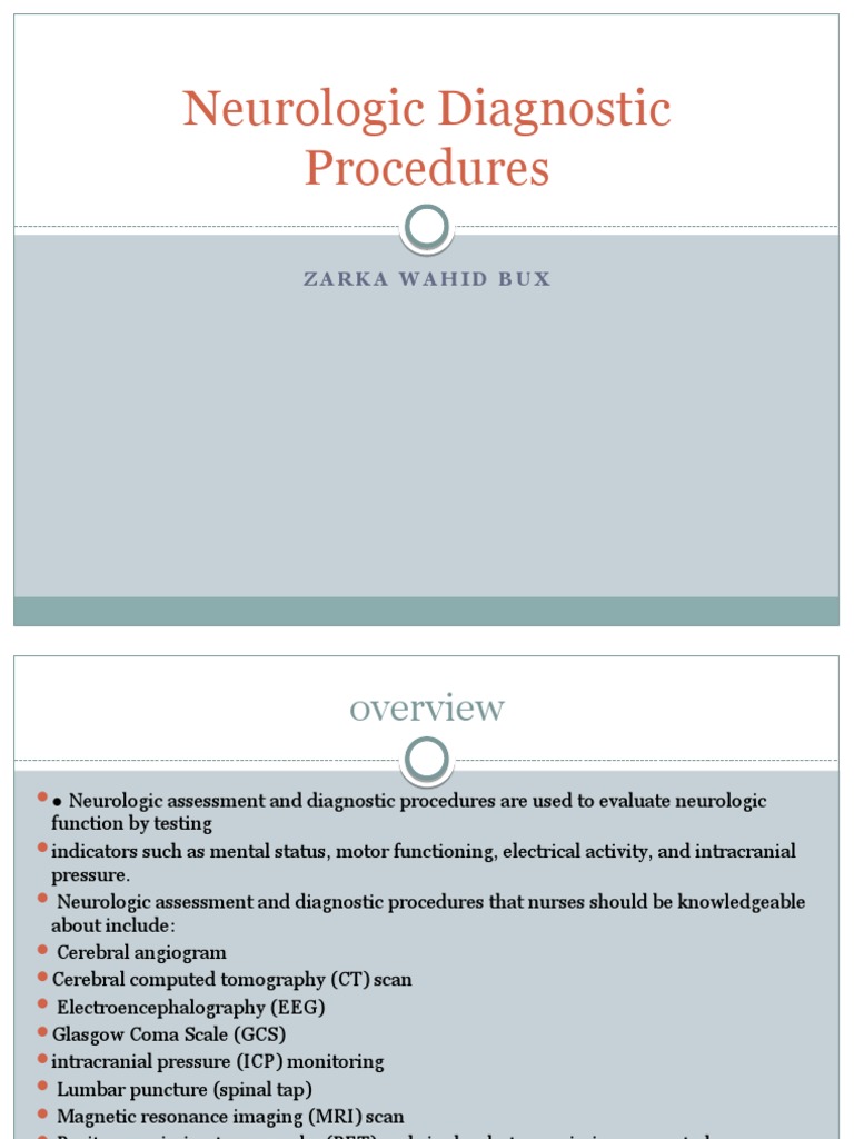 Nursing Actions in Neurodiagnostic Procedures | PDF | Angiography | Ct Scan