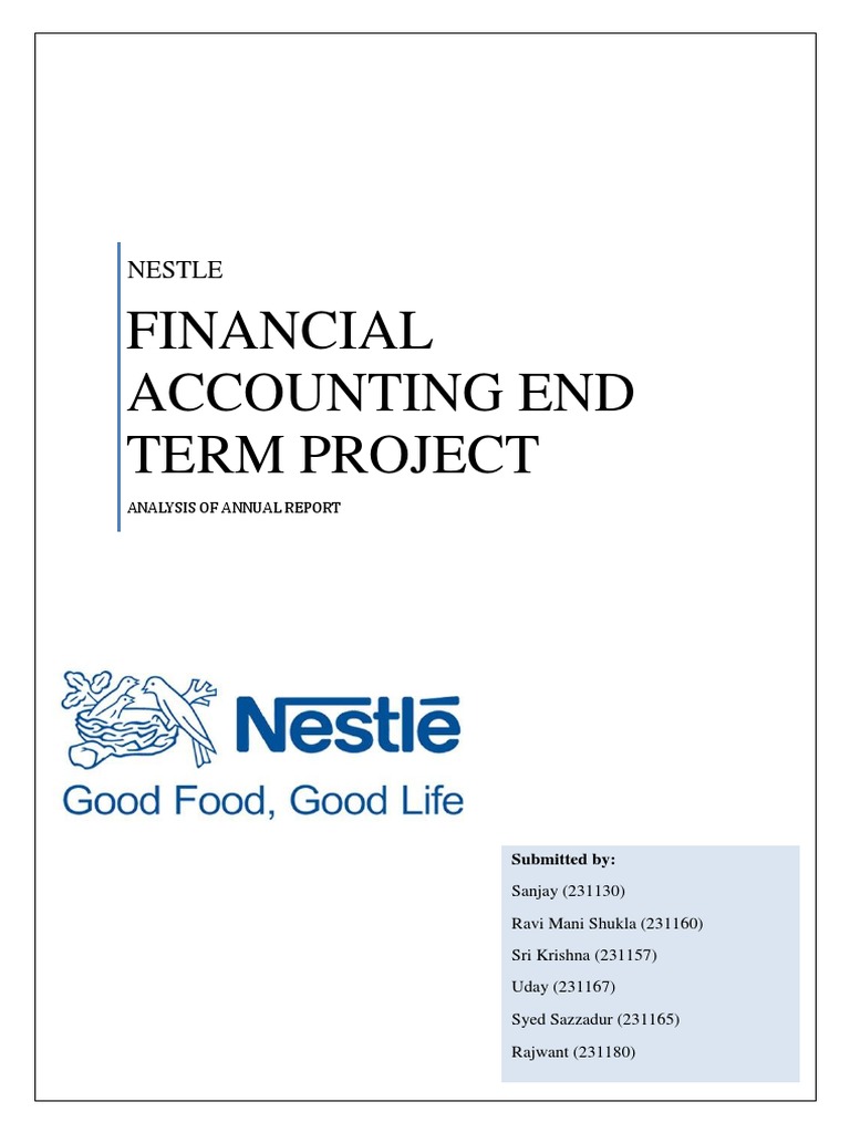 Analysis of Nestle India's Annual Report: Insights into the Leading ...