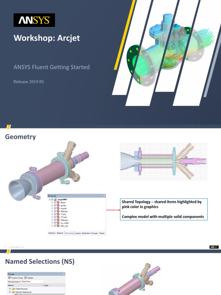 Workshop: Arcjet: ANSYS Fluent Getting Started | PDF | Fluid Dynamics | Volume