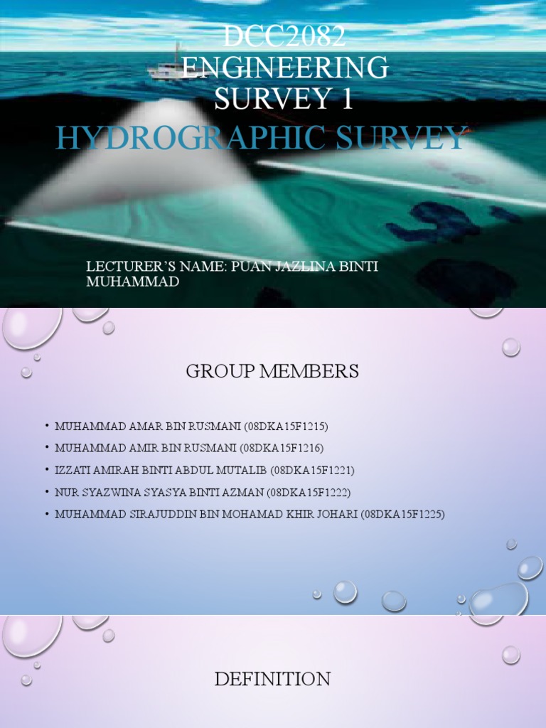 Hydrographic Survey Overview and Methods | PDF | Sonar | Lidar