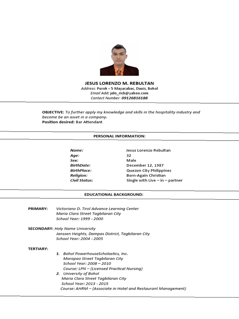 Macau Resume - Ikon Solutions | PDF | Restaurant And Catering