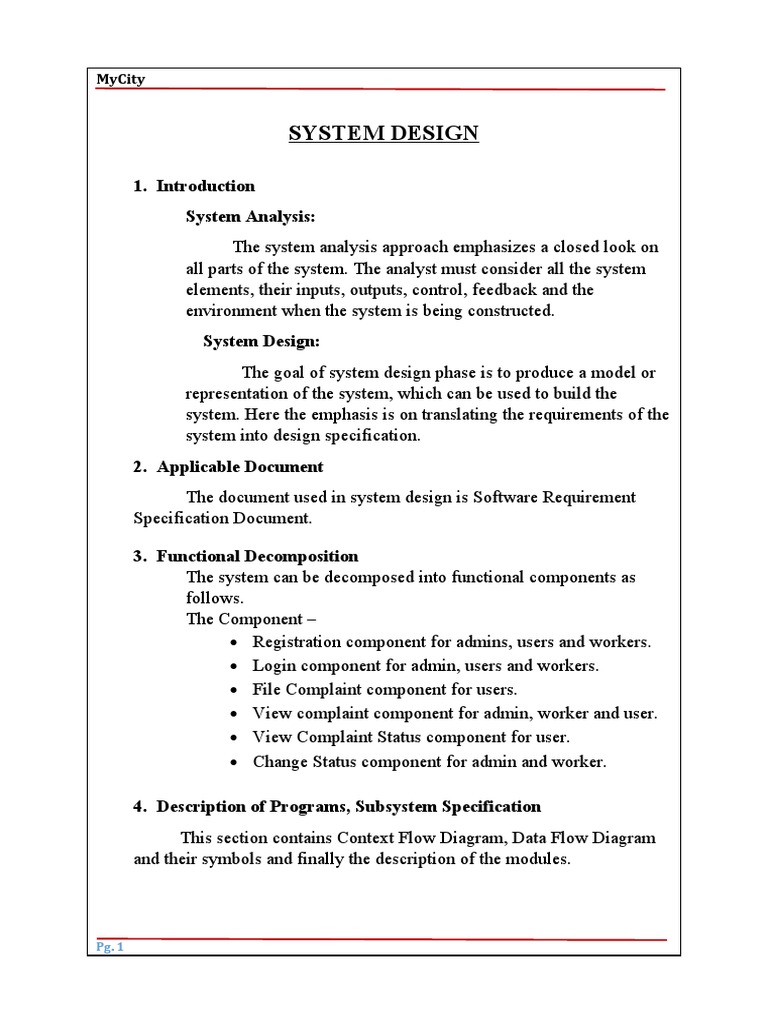 System Design | PDF | System | Information Technology Management