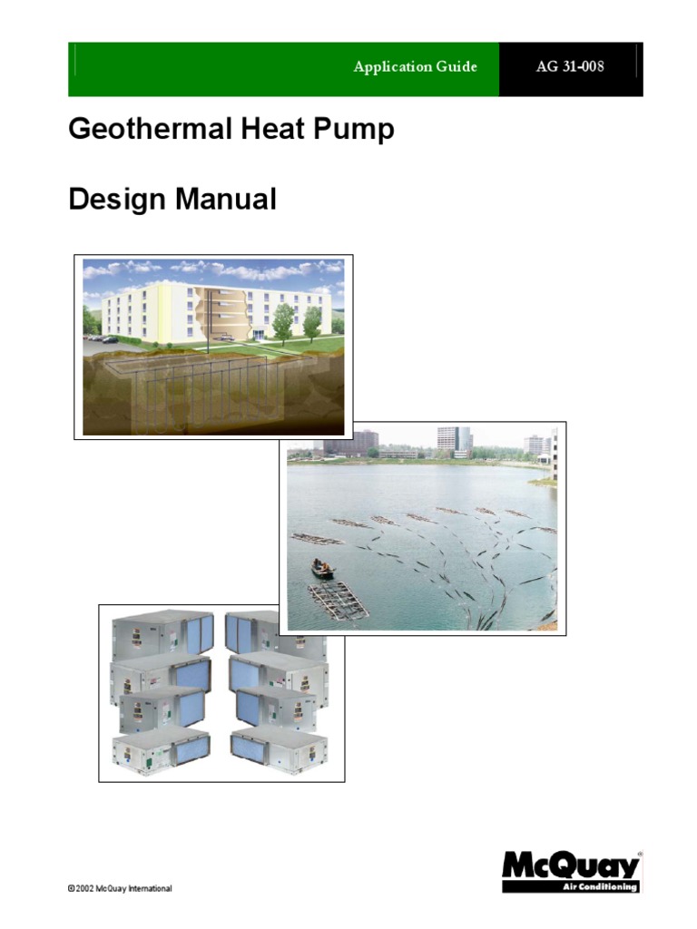 Geothermal Heat Pump Design Manual | PDF
