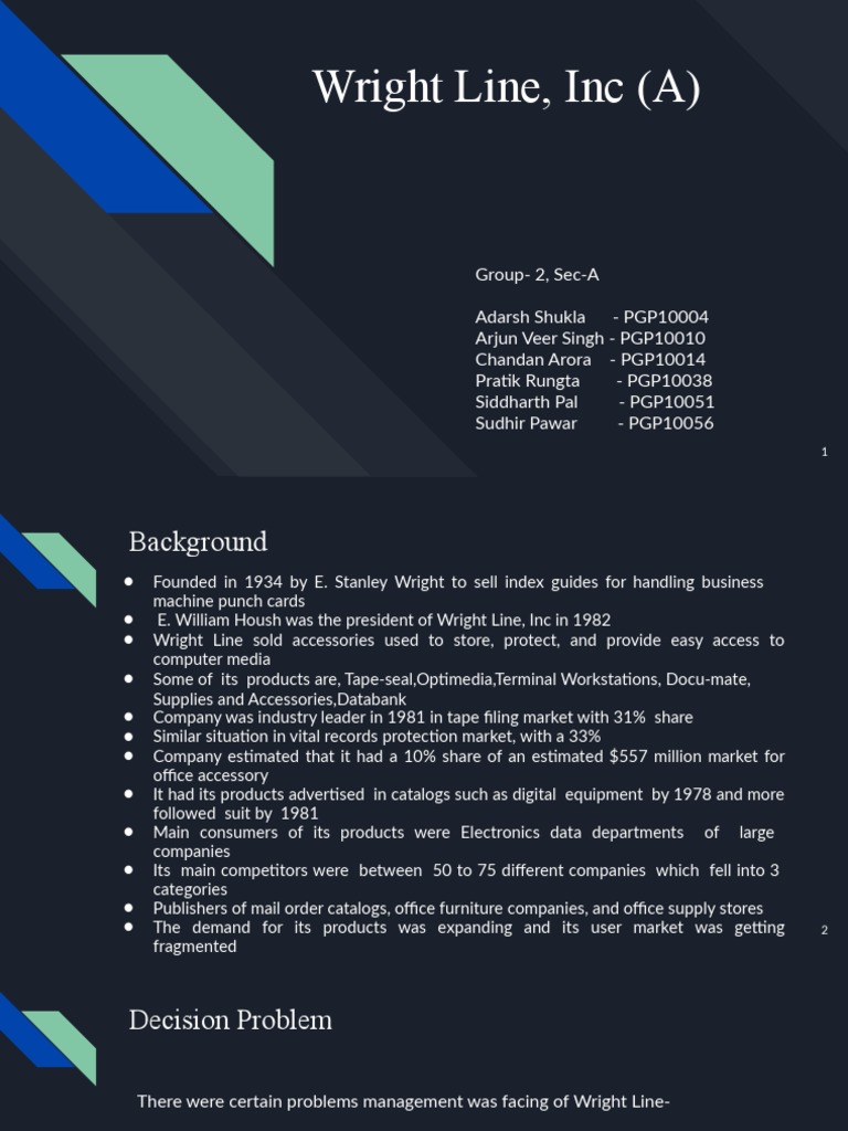 Wright Line - SecA - Group2 | PDF | Media Manipulation | Marketing