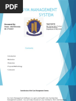 Fitness Gym Management System Project Presentation | PDF | Use Case ...