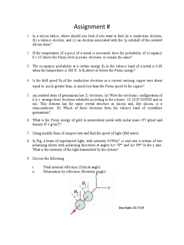 Assignment Phy II | PDF