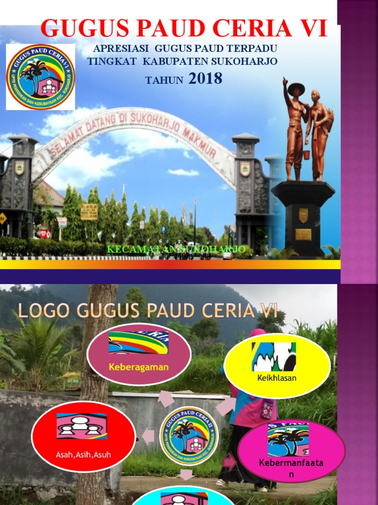 Presentasi Gugus PAUD CERIA VI 2018 Giek | PDF