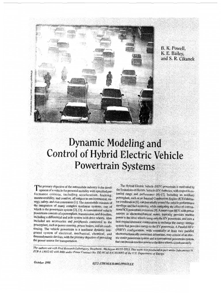 Electric Vehicle Dynamics Model | PDF | Electric Motor | Transmission ...