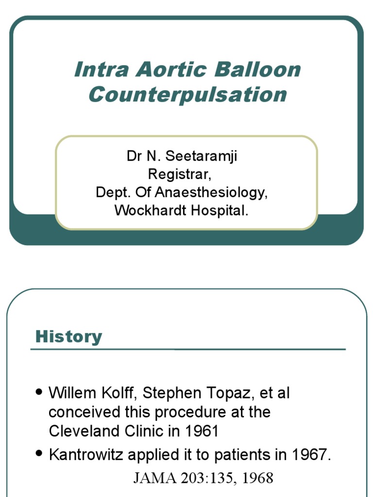 Intra Aortic Balloon Counterpulsation | PDF | Diastole | Coronary ...