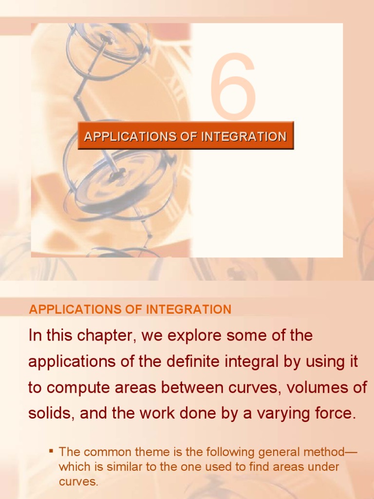 Applications of Integration | PDF | Integral | Area