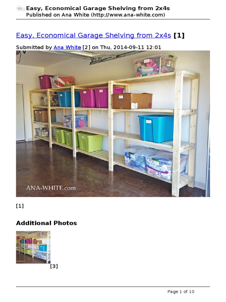 Ana White Easy Economical Garage Shelving From 2x4s 2017 01 09