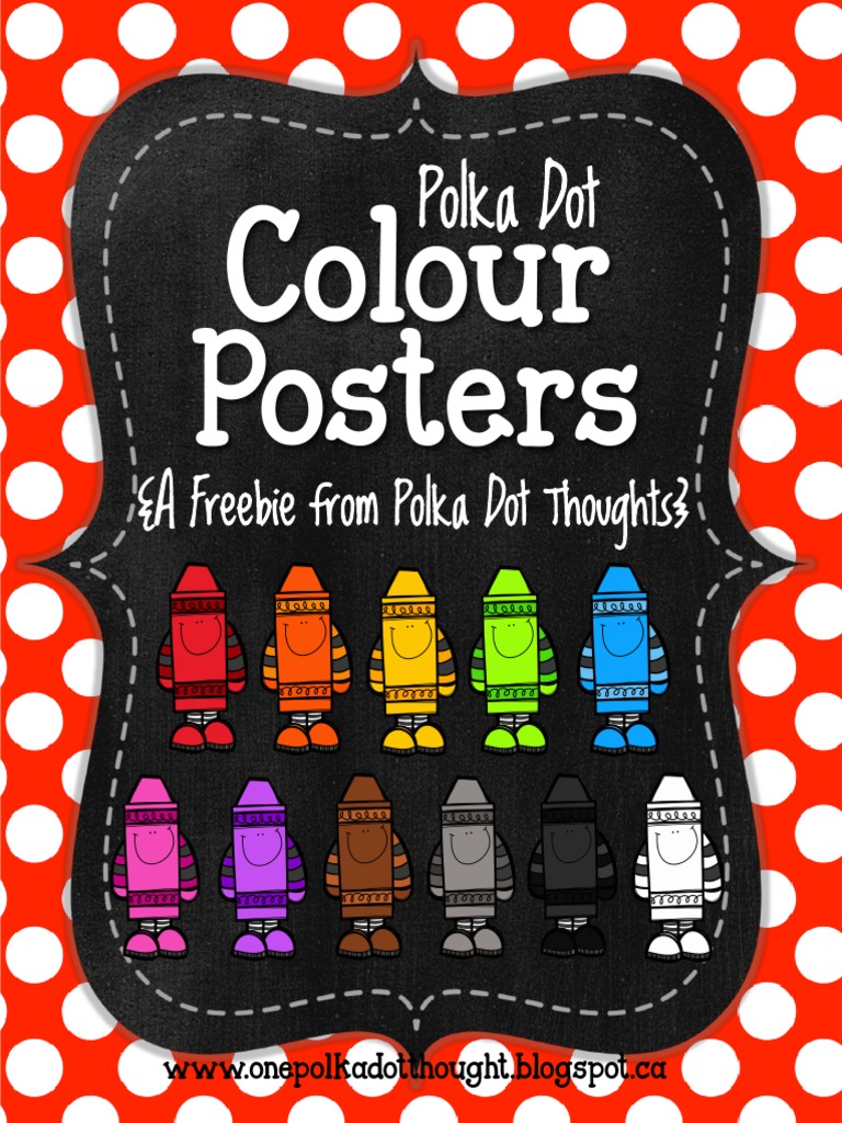 Colour Posters: Polka Dot | PDF