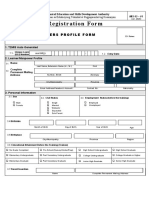New TESDA Registration Form (MIS 03-01 V 2021) | PDF | Disability