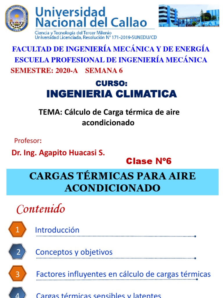 Cálculo de Carga Térmica HVAC | PDF | Calor | Transferencia de calor
