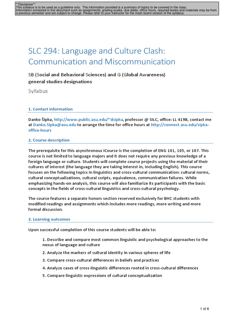 Language&Culture Clash | PDF | Title Ix | Cross Cultural Communication