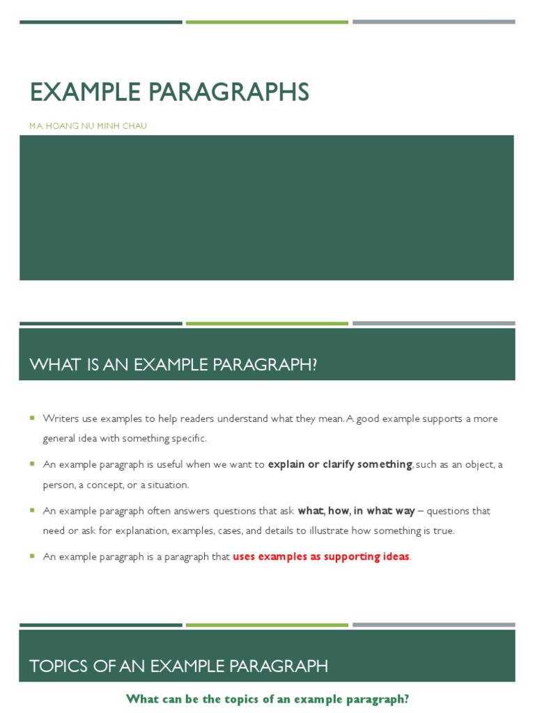 Example Paragraphs | PDF | Paragraph | Psychological Concepts