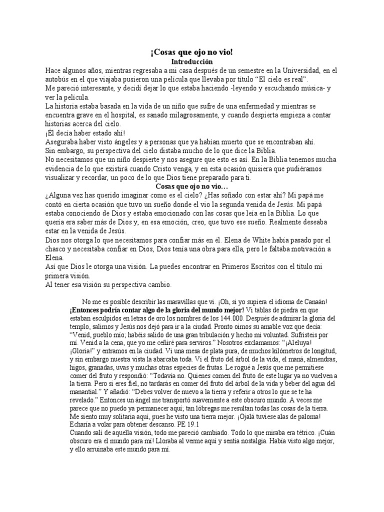 Visiones del cielo y la fe cristiana | PDF | Pablo el apóstol | Jesús