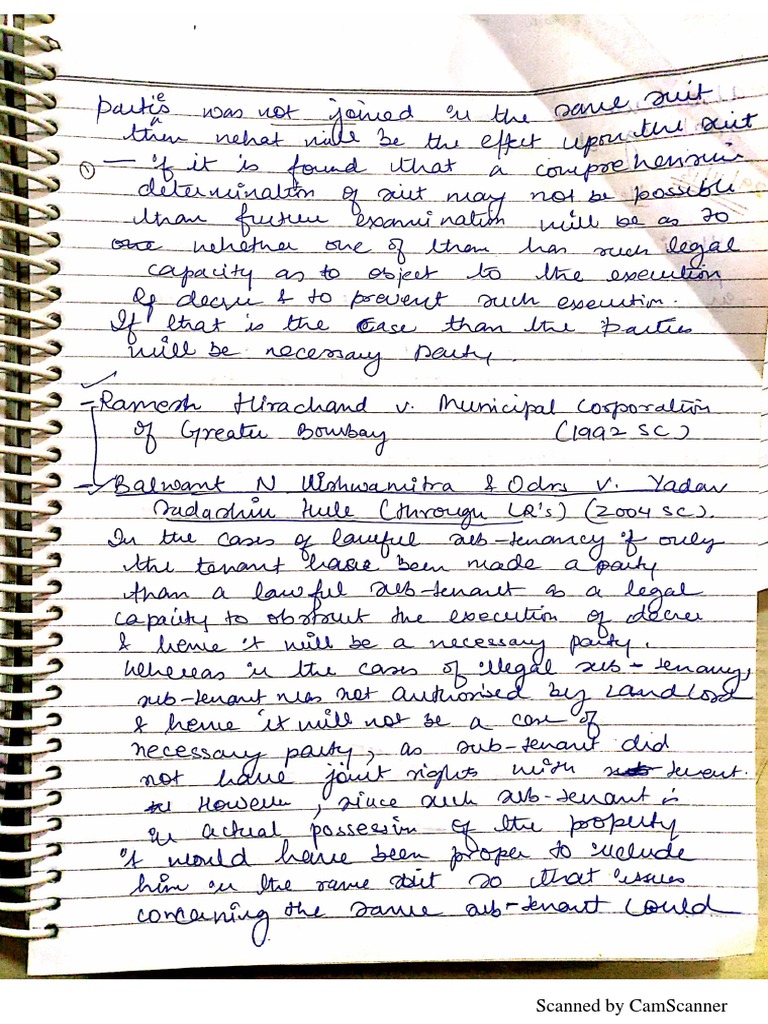 CPC Handwritten Notes | PDF