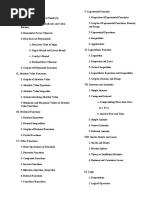 Calculus Topics List | PDF