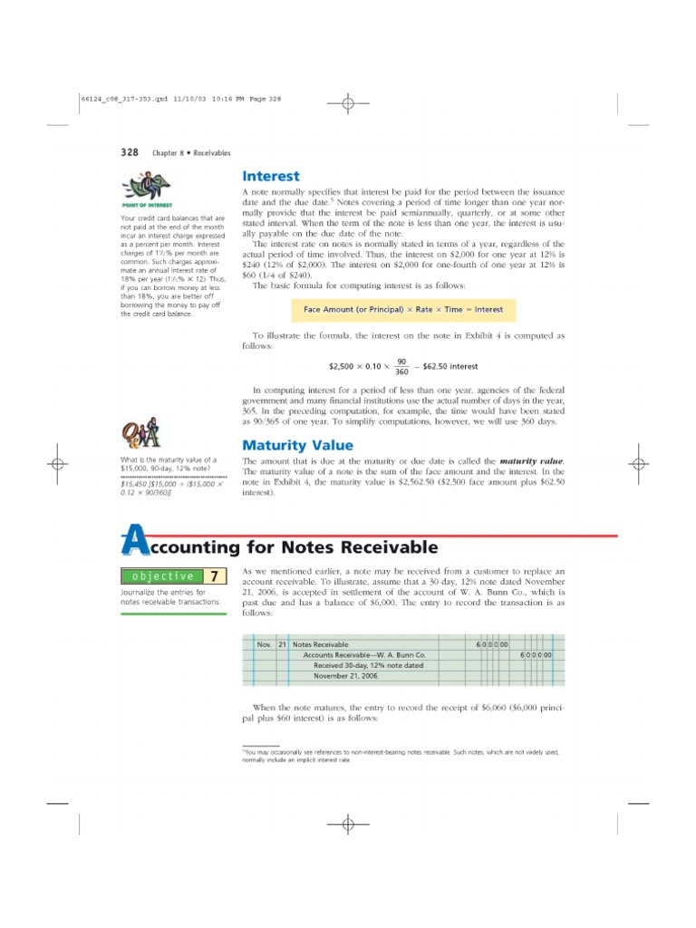Accounting For Notes | PDF | Interest | Balance Sheet