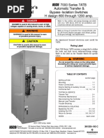 ABB ATS022 Auto Transfer Relay Instruction Manual PDF | PDF ...