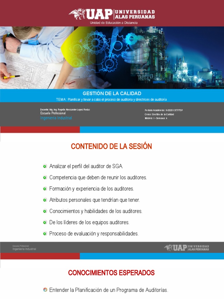 Sesión 04 TSP-Proceso de Auditoria SGA | PDF | Auditoría | Contralor