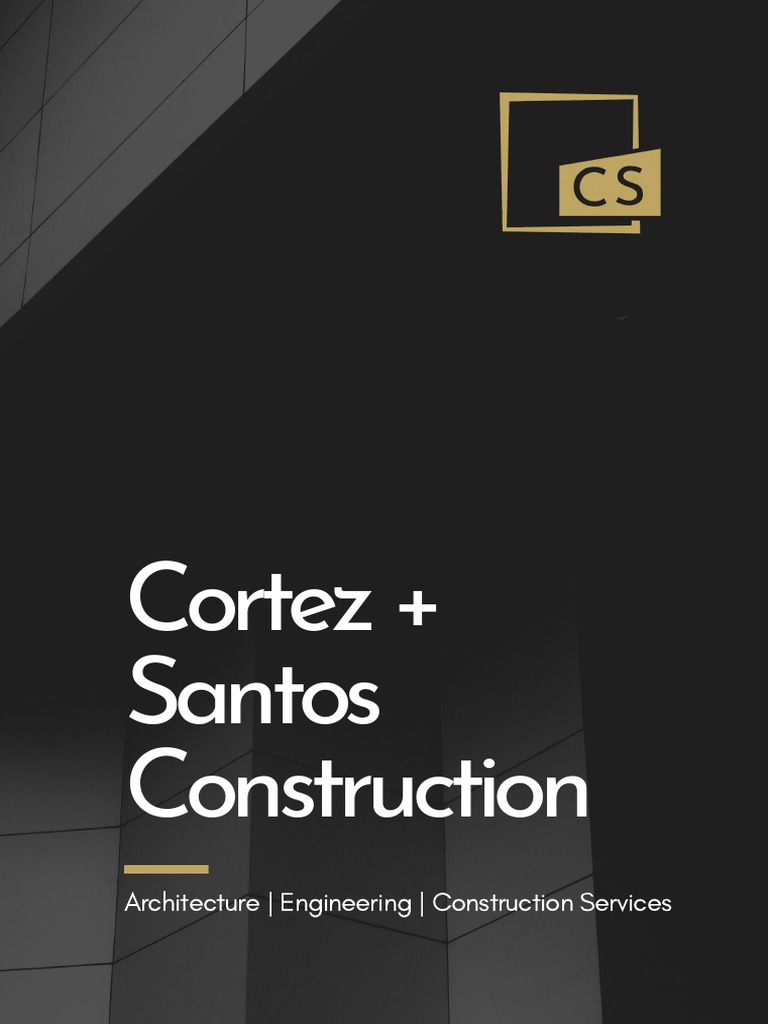CS Construction-Company Profile | Download Free PDF | Project ...