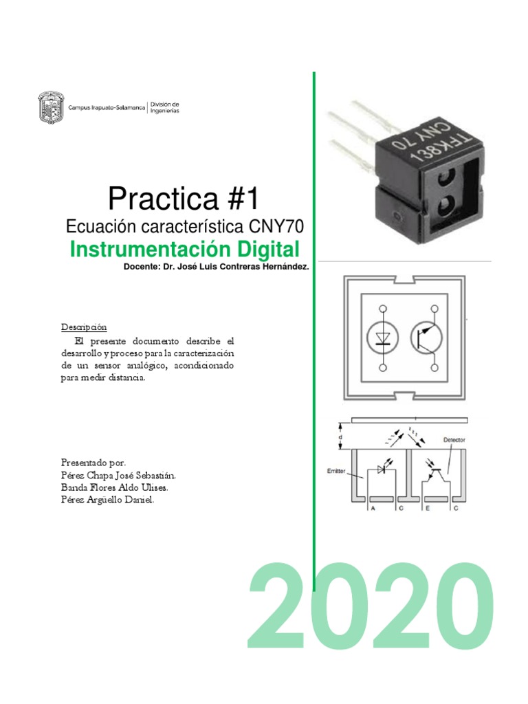 Caracterización del Sensor CNY70 | PDF | Ligero | Infrarrojo