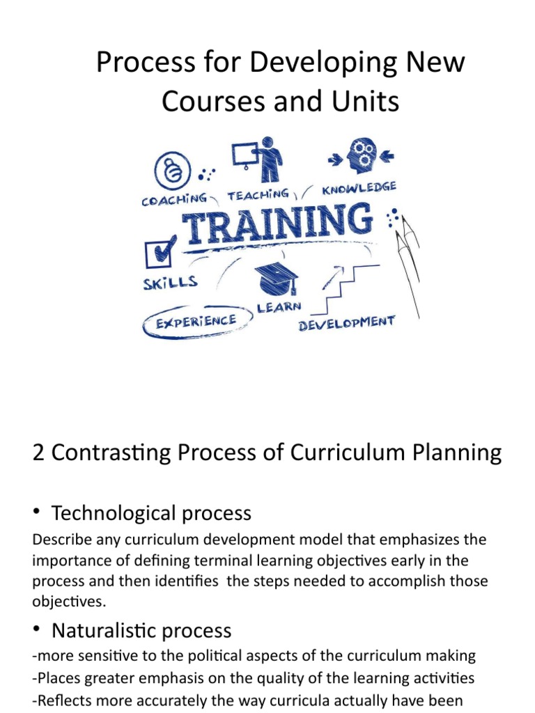 Course Development Process Overview | PDF | Curriculum | Educational ...