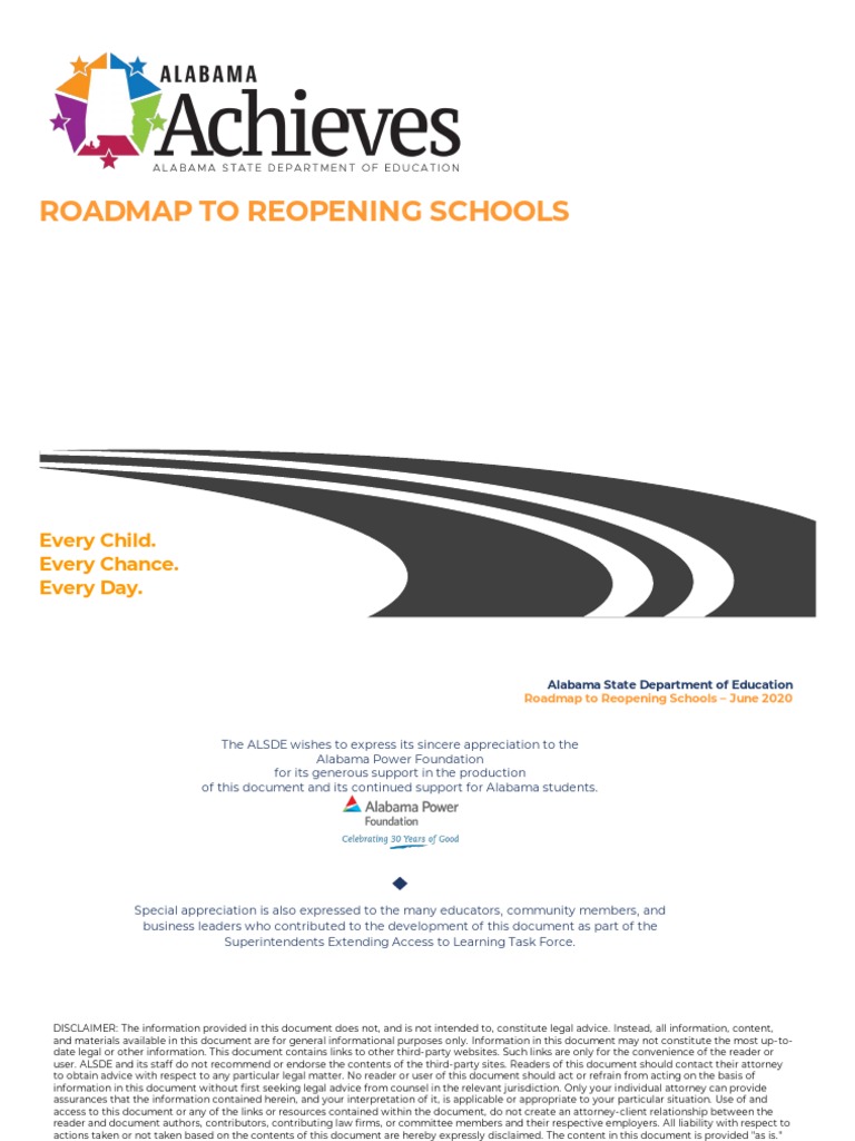 Roadmap For Reopening Schools June 26 2020 | PDF | Individualized ...