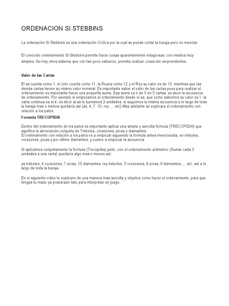 Baraja Si Stebbins 3 | PDF