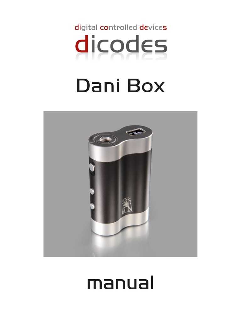 Dani Box Manual PDF | PDF | Electrical Resistance And Conductance ...