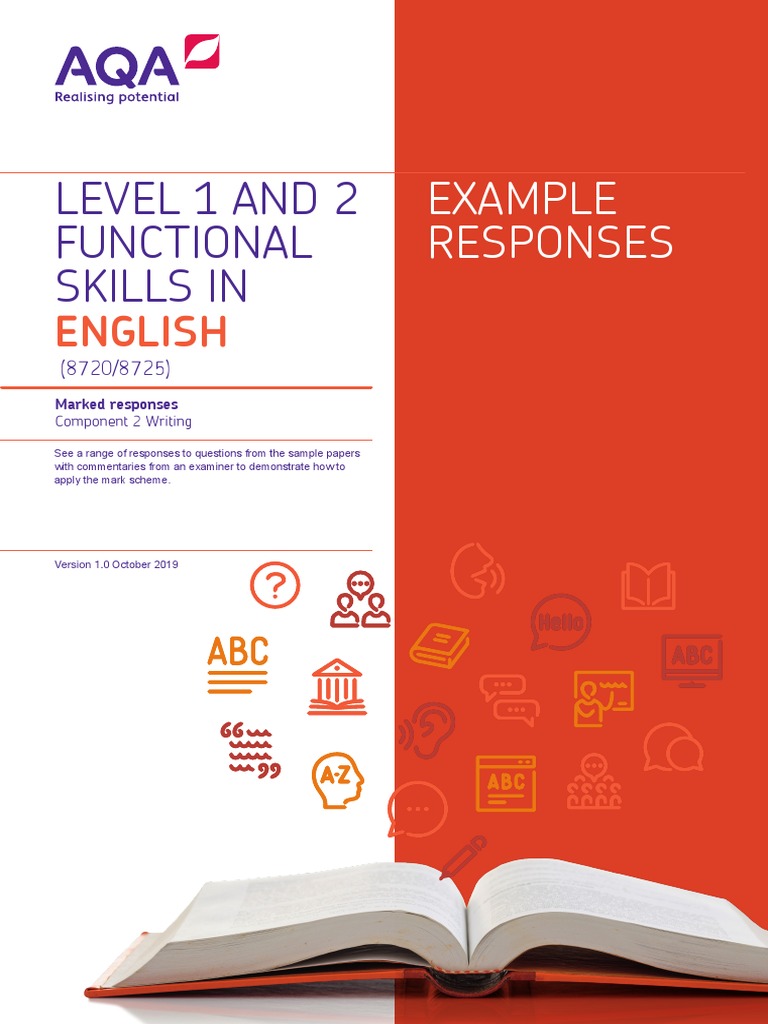 Level 1 and 2 Functional Skills In: Example Responses | PDF | Sentence ...