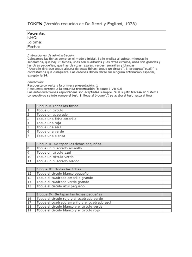 Token Test Instrucciones | PDF | Clima