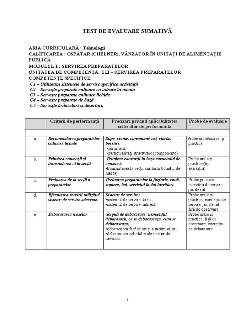 Test Docimologic Ospatari Final | PDF