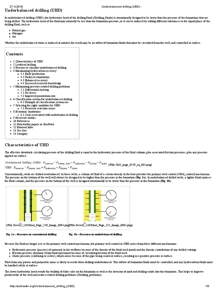 Underbalanced Drilling (UBD) | PDF | Oil Well | Petroleum Reservoir