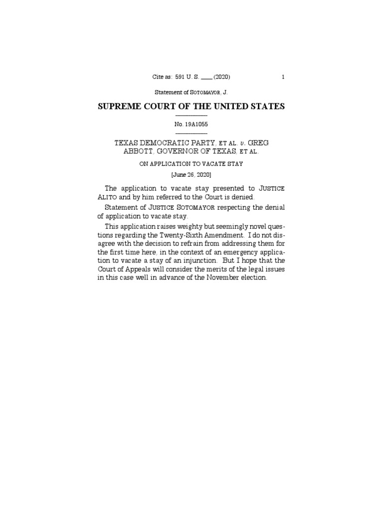 Supreme Court of The United States: Cite As: 591 U. S. - (2020) 1 ...