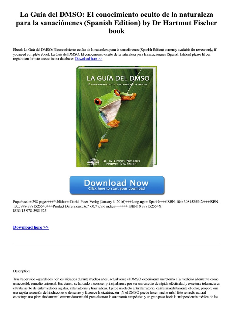 Guía Práctica del DMSO para Sanación | PDF | Ciencias de la vida | Terapia