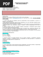 QUESTIONÁRIO Prova 1 e 2 Pato - GABARITO | PDF | Choque (circulatório) | Vírus