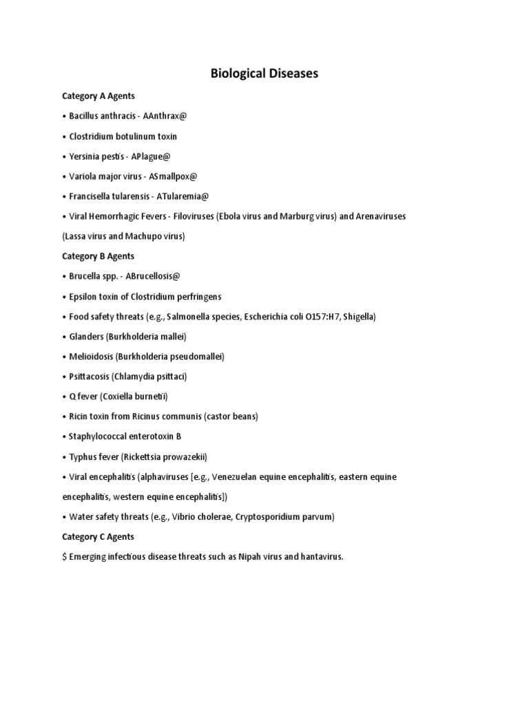 Biological Diseases | PDF