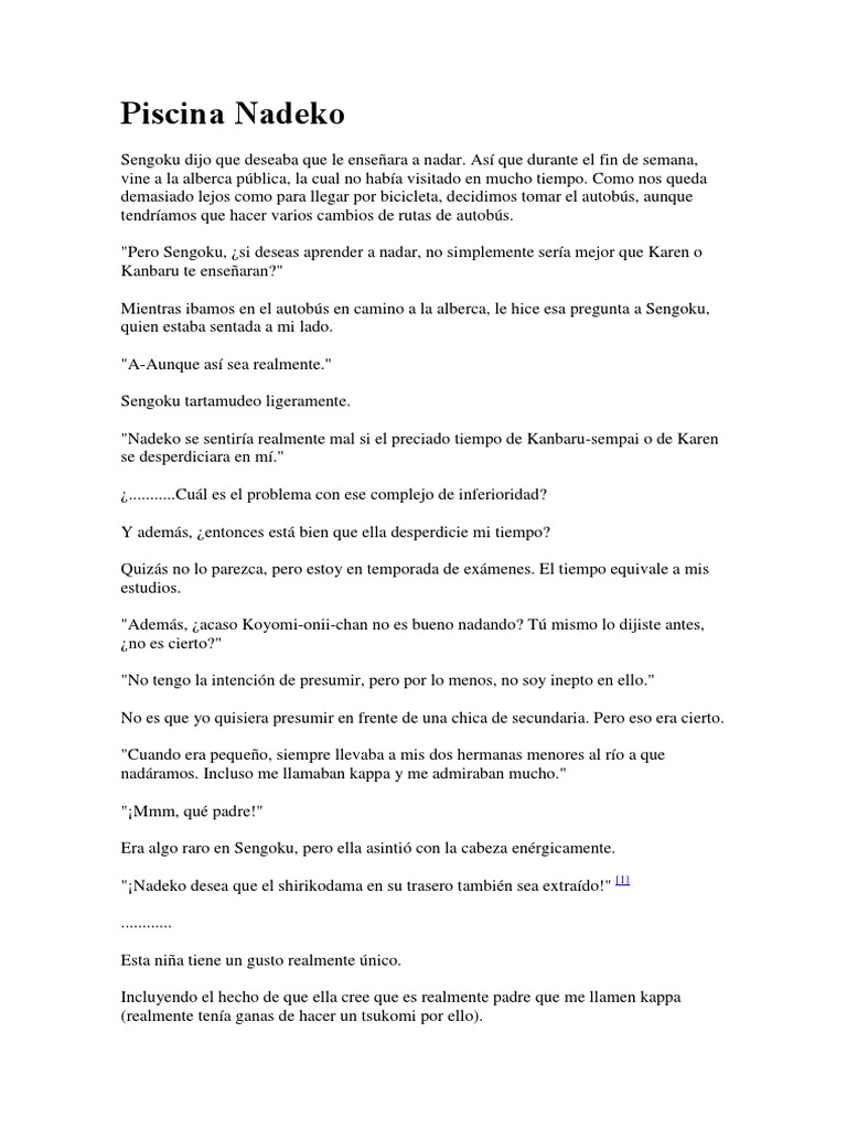 C4 Nadeko Pool | PDF | Nadando | Traje de baño