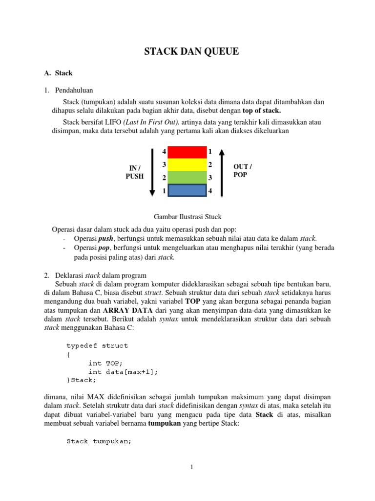 Stack Dan Queue | PDF