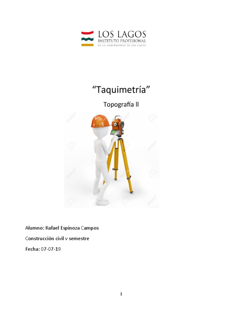 Taquimetría | PDF | Topografía | Agrimensura