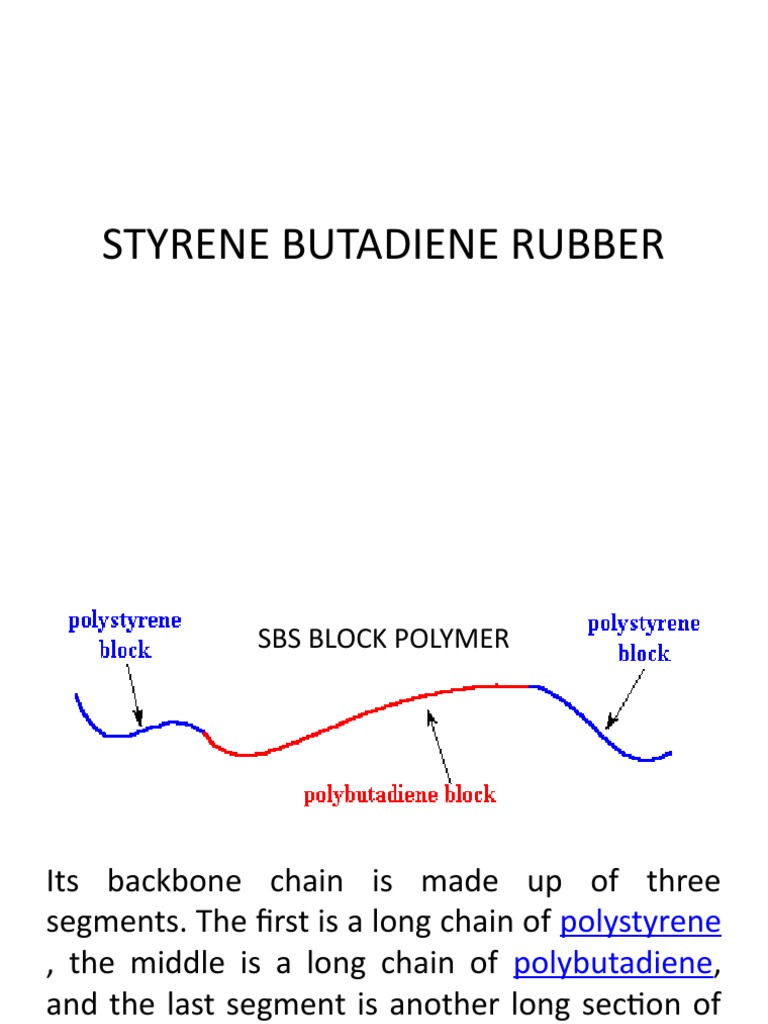 Styrene Butadiene Rubber | PDF | Polymerization | Natural Rubber