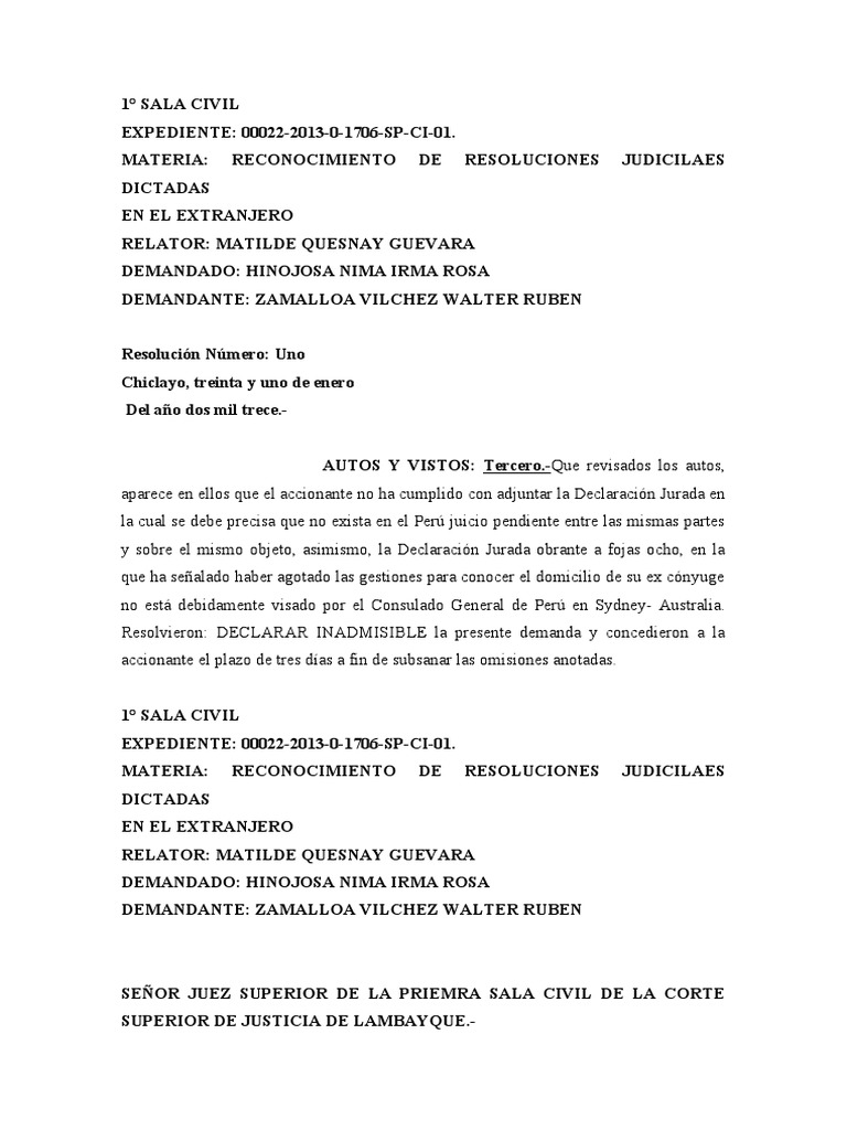 Expediente Exequatur | PDF | Divorcio | Justicia