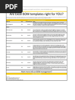 Excel Multi Level BOM Template and Example | PDF | Resistor | Microsoft ...