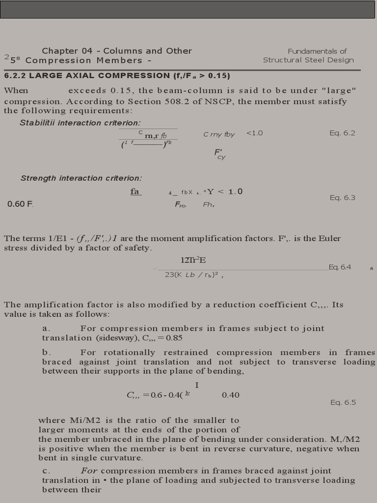 Stabilitii : Chapter 04 - Columns and Other 5 Compression Members | PDF ...